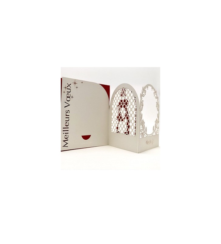 carte postale pop-up kirigami 3d love paper carte de voeux sous le gui